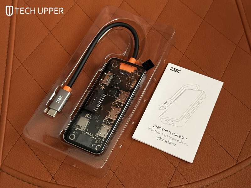 รีวิว ZTEC ZH831 HUB 8 in 1 และ ZTEC ZC641 Thunder Bolt USB-C to USB-C ...